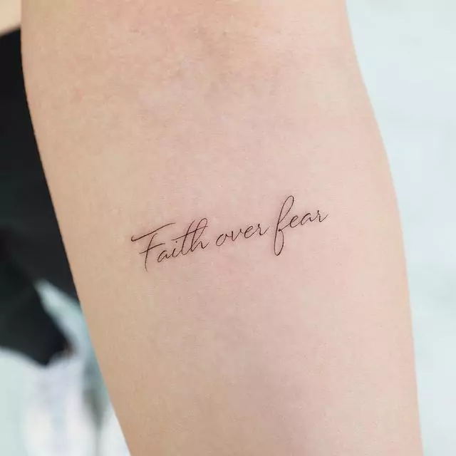 40 Faith Over Fear Tattoo Ideas to Overcome Fear in 2023