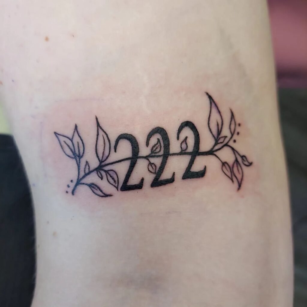 70 Inspiring 222 Tattoos for Women with Meaning In 2025