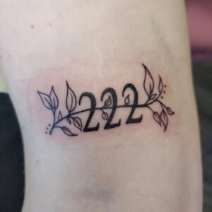 70 Inspiring 222 Tattoos for Women with Meaning In 2025